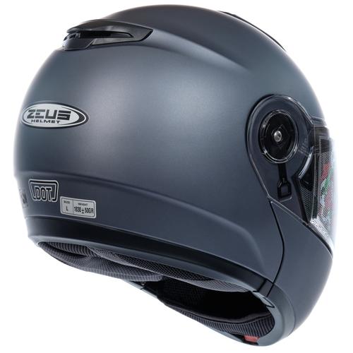 Jual ZEUS ZS 3050 MATT TITANIUM DOFF MODULAR FLIP UP DOUBLE VISOR ...