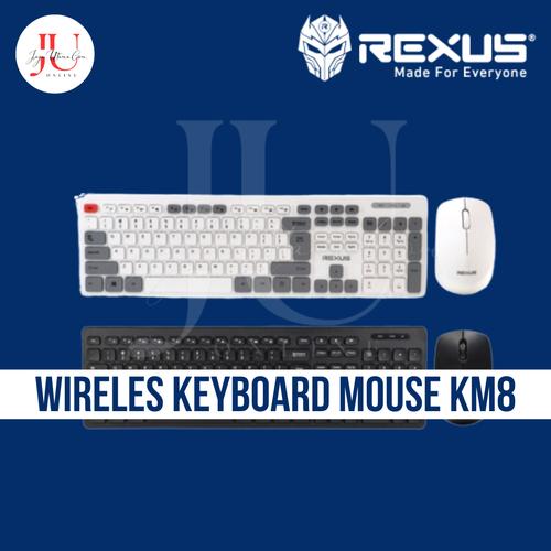 Jual Keyboard Mouse Rexus Wireless KM8 Combo Original - Hitam - Jakarta ...