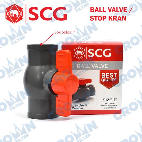 Jual [SCG] Stop Kran / Ball Valve PVC 1" SCG - Jakarta Barat ...