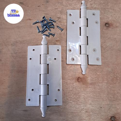 Jual Engsel PVC 4" Engsel Plastik 4"PVC Set + Skrup Engsel Pintu PVC 4 ...