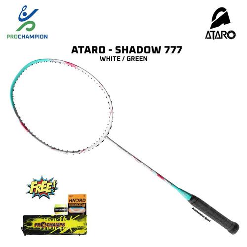 Jual New ! Raket Badminton Ataro Shadow 777 Shadow777 - WHITE GREEN ...