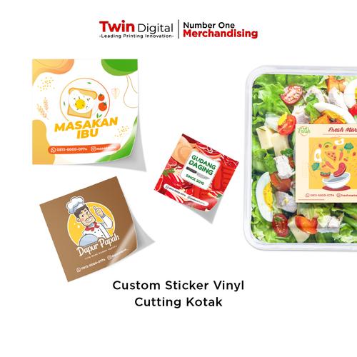 Jual Stiker Label Produk Kemasan Kotak Custom- Sticker Vinyl Cutting ...