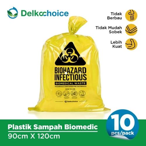 Jual KANTONG PLASTIK SAMPAH BESAR BIO MEDIC KUNING TRASH BAG MEDIS ...