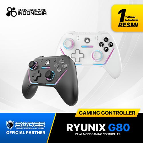 Jual Sades Ryunix G80 / G-80 Wireless Gamepad PC PS3 Joystick Controller Hall Effect with ...
