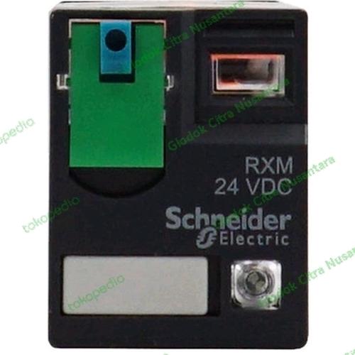 Jual Schneider Relay RXM2AB2BD LED 24Vdc 2NO 2NC 12A 250Vac + Manual ...
