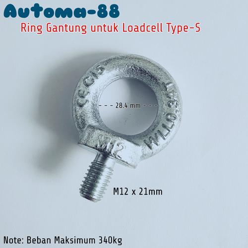 Jual Mounting Ring Gantung M12 Load cell Type S Cap. 500kg 500 kg ...