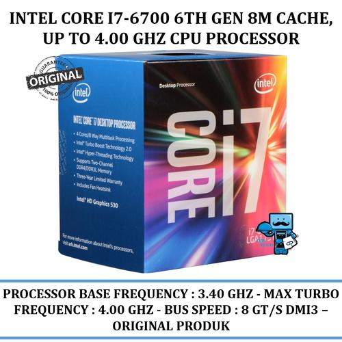 Jual Intel Core i7-6700 6th Gen 8M Cache, up to 4.00 Ghz CPU Processor ...