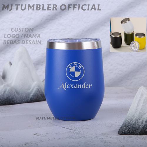 Jual Custom Grafir Laser Mug Egg 350ml Stainless Steel BEBAS DESAIN ...