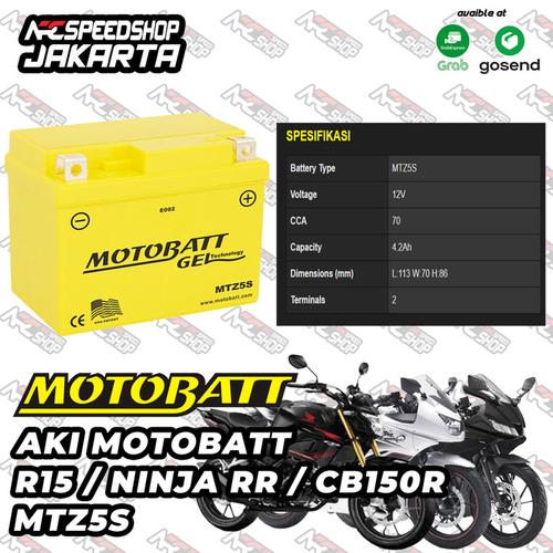 Jual AKI ACCU MOTOBATT GEL MTZ5S YAMAHA FINO MIO 2 SOUL R15 X RIDE ...
