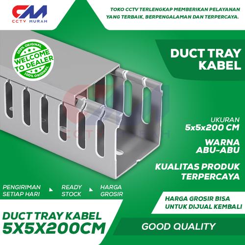 Jual DUCTING KABEL LUBANG ABU-ABU UKURAN 5X5X200CM || DUCT CABLE ...