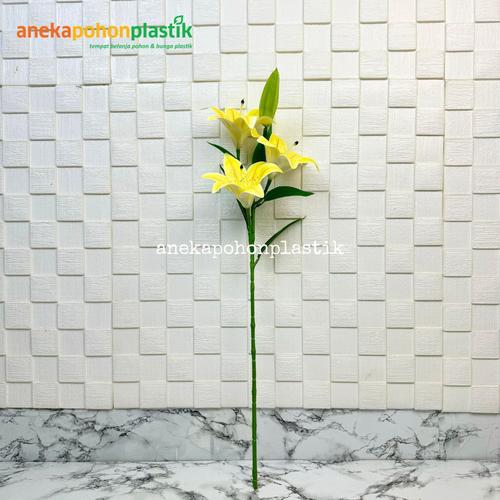 Jual Bunga Hias Artificial Bunga Lily Kuning Hiasan Vas Bunga Ruang ...