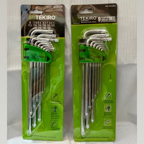 Jual KUNCI L SET TEKIRO BINTANG LOBANG DAN TANPA LUBANG 9 PCS TORX KEY SET - Tanpa Lubang - Kota ...