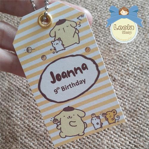 Jual Birthday Tag Pompompurin/Hang Tag Label Birthday/Tag Kartu Ulang ...