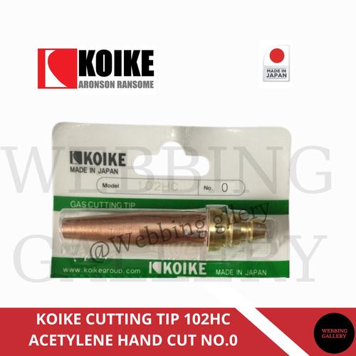Jual Koike Cutting Tip 102HC Acetylene No 0 - Koike Hand Cut 100% ...