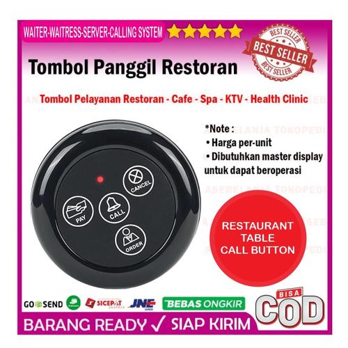 Jual Tombol tambahan tombol meja restoran waiter waitress table call ...