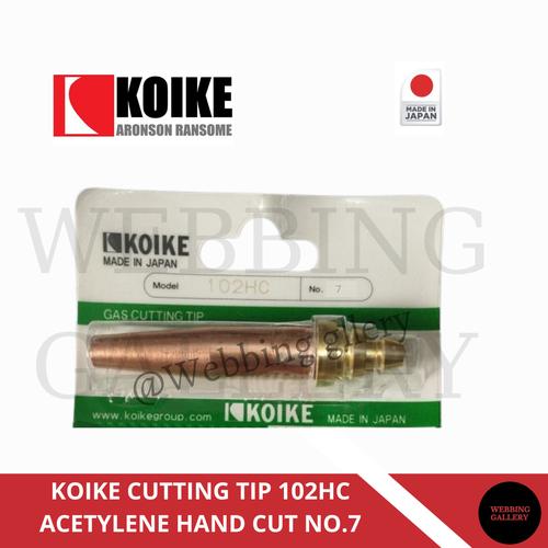 Jual Koike Cutting Tip 102HC Acetylene No 7 - Koike Hand Cut 100% Original - Jakarta Pusat ...