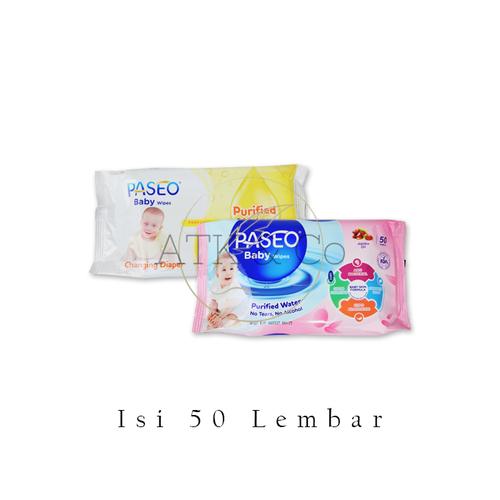 Jual Tisu Basah Paseo Baby Wipes Satuan - Changing Diaper Wet Tissue ...