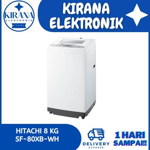 Jual MESIN CUCI HITACHI SF-80XB-WH TOP LOADING 8 KG INVERTER WITH TUB ...