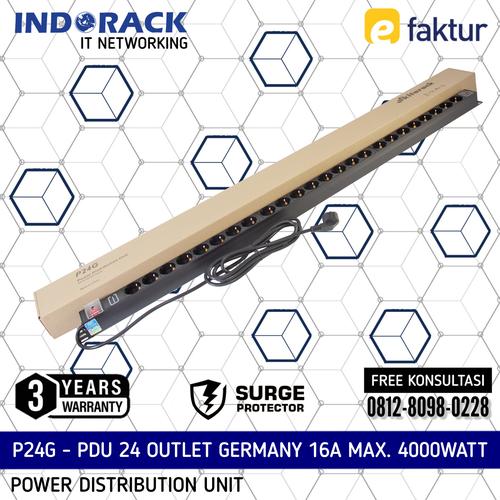 Jual P24G PDU KITARACK 24 Outlet 16A Germany Socket Power Distribution ...