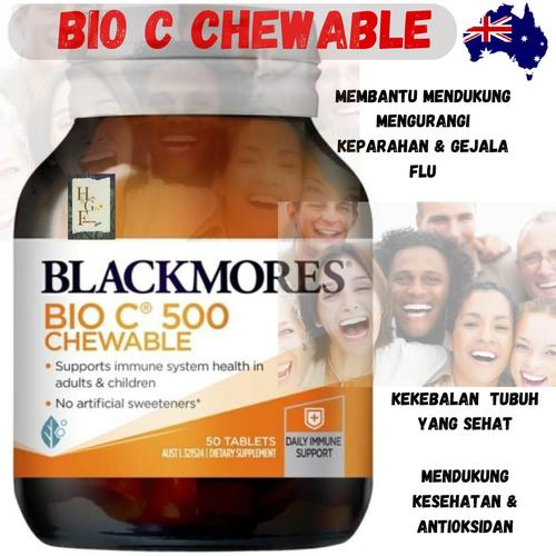 Jual Blackmores Bio C 500 Chewable 50 Tablets - Kota Tangerang - Health ...