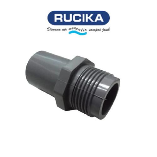 Jual FITTING PIPA PVC MERK RUCIKA VALVE SOCKET / SOCK DRAT LUAR UKURAN 1/2 INCH s/d 4 INCH AW ...
