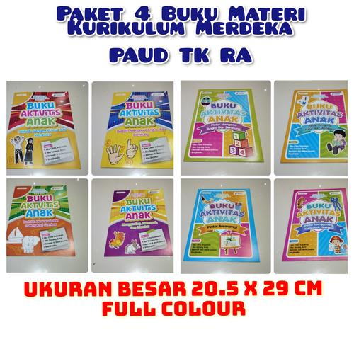 Jual Paket Buku Aktivitas Anak Kurikulum Merdeka Untuk Paud TK RA isi 4 Buku - Lingkar Media ...