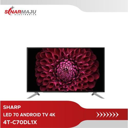 Jual LED TV 70 Inch SHARP Android TV 4K 4T-C70DL1X 4TC70DL1X - Kota ...