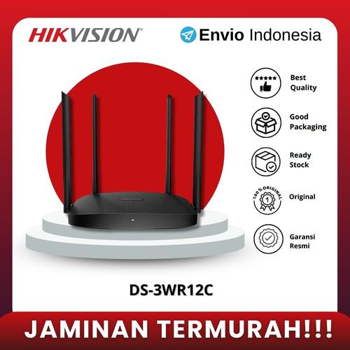 Jual Hikvision DS-3WR12C Wireless Router 1200mbps Dual Band Wi-Fi ...