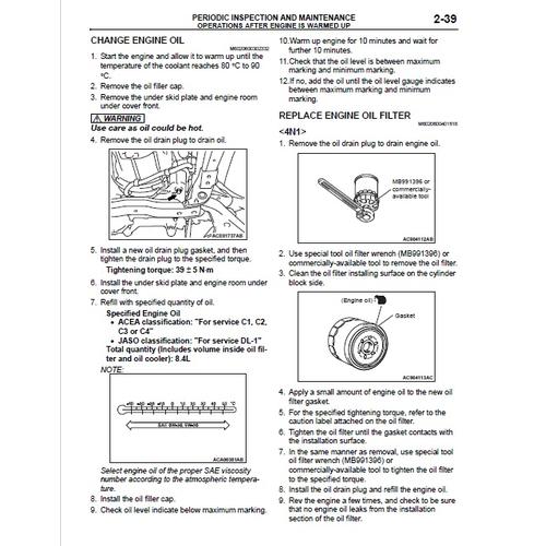Jual Workshop Manual Mitsubishi Triton Engine 4N1 versi pdf - Kota ...