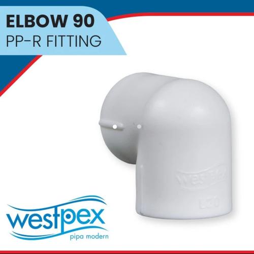 Jual Keni / Knee Elbow PPR 1/2" Westpex L 20 PP-R Putih Keni Sambung ...