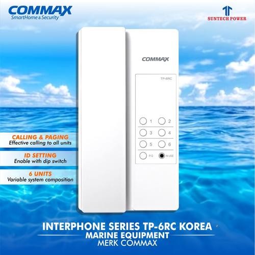 Jual Intercom Commax TP-6RC Telephone Kabel Putih Korea Interphone ...