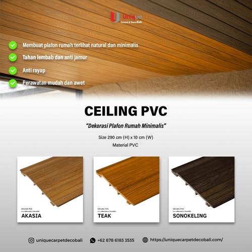 Jual WPC Plafon Indoor / Ceiling PVC Minimalis / Wood Panel WPC Dinding ...