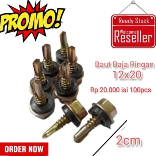 Jual baut roofing galvanis 5cm baut atap m12 x 50 mm - Jakarta Barat ...