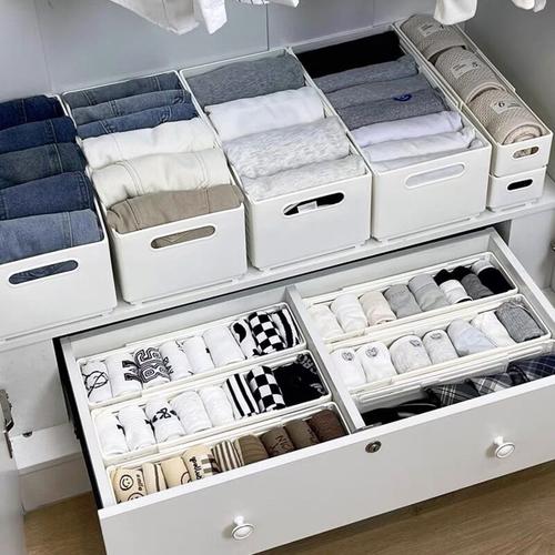 Jual 99KHOME Sekat Laci Pembatas Lemari Fleksibel Kotak Penyimpanan Rak ...