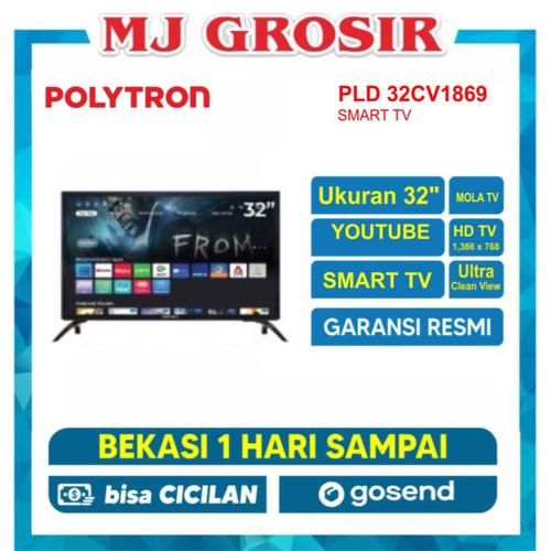 Jual LED TV POLYTRON 32" 32CV1869 32 INCH SMART TV - +BUBBLE - Kota ...