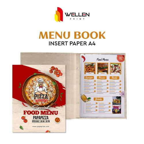Promo WELLEN PRINT – Cetak Menu Book Insert Paper A4 Custom / Print ...