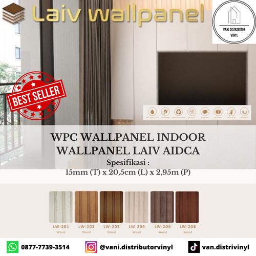 Jual WPC Wood Panel / Wall Panel AIDCA Dekorasi Dinding Indoor Panjang ...