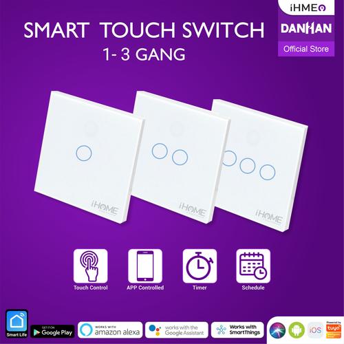 Jual Ihme Smart Switch 1 - 3 Gang Saklar Touch Screen Wireless Wifi ...