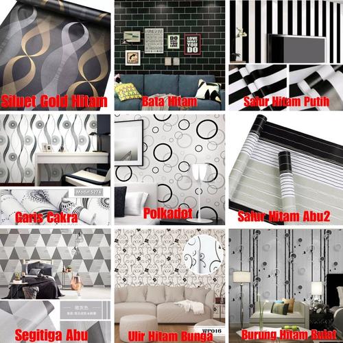 Jual [ART. R9M0] WALLPAPER DINDING ukuran 45 cm x 10 M Motif Garis ...