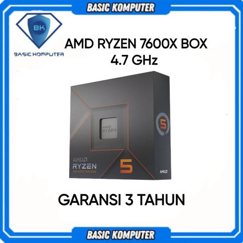 Jual PROCESSOR AMD RYZEN 5 7600X BOX 4.70 GHz SOCKET AM5 GARANSI 3 ...
