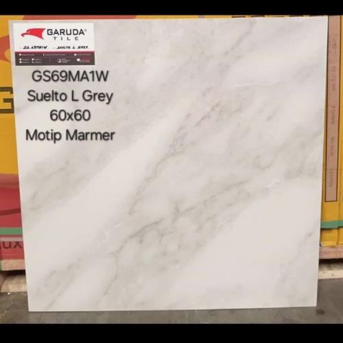 Jual granit lantai 60x60 glazed motif marmer glossy Garuda tiles - Kab ...