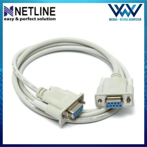 Jual KABEL SERIAL DB9 RS232 FEMALE TO FEMALE 1,5 METER NETLINE - 1.5 ...