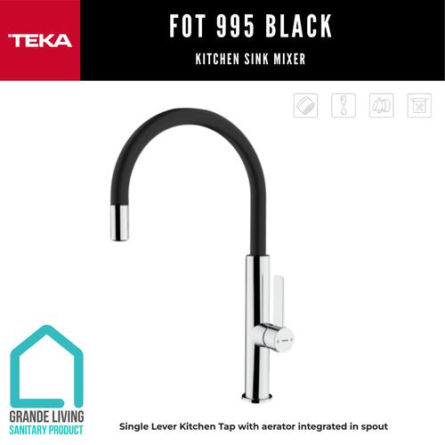 Jual TEKA Kitchen Sink Mixer Tap Kran Dapur Panas Dingin FOT 995 Black ...