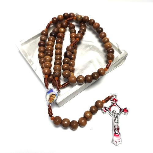 Jual Kalung Rosario Eksklusif 77 Bapa Kami Kayu GAHARU Original / Devosi Rosario 77 Bapa Kami ...