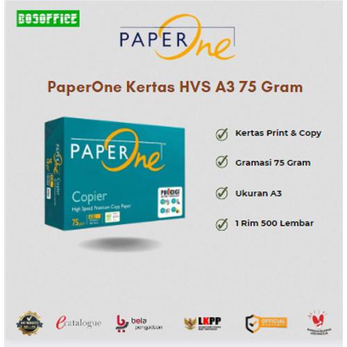 Jual Kertas HVS A3 75 Gram PaperOne – Kertas Copy & Print - Jakarta ...