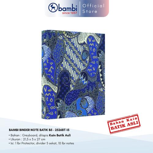 Jual Bambi Binder Note Kain Batik Asli Kereta Kencana B5 – 2526BT ...