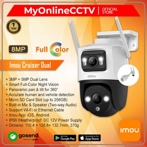 Promo Imou Cruiser Dual 8MP WiFi IP Camera CCTV Dual Lens Full Color ...