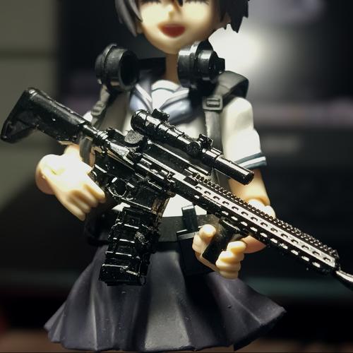 Jual little armory weapon/senjata M4 Recast Skala 1/12 Kitbash figma ...