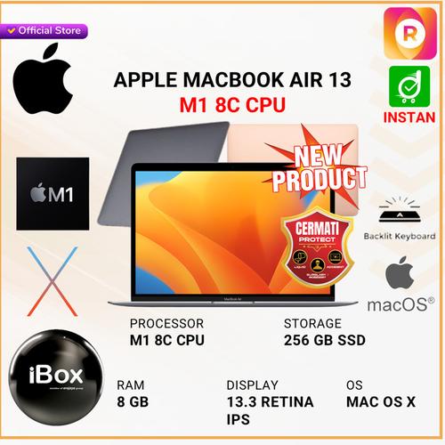 Promo MGND3ID Apple Macbook Air 2020 13 M1 Chip 8C CPU 8GB 256ssd 7C ...
