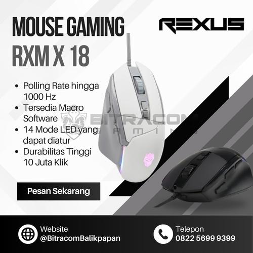 Jual Rexus Xierra X18 Rifle Gaming Mouse - Black - Kota Balikpapan ...